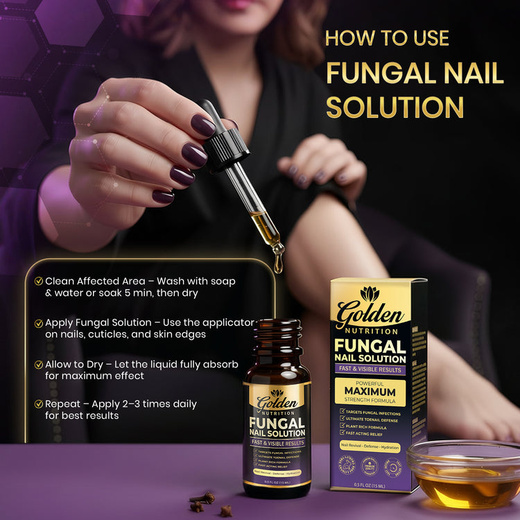 Golden Nutrition Fungal Nail Solution – Maximum Strength Formula (15ml ...