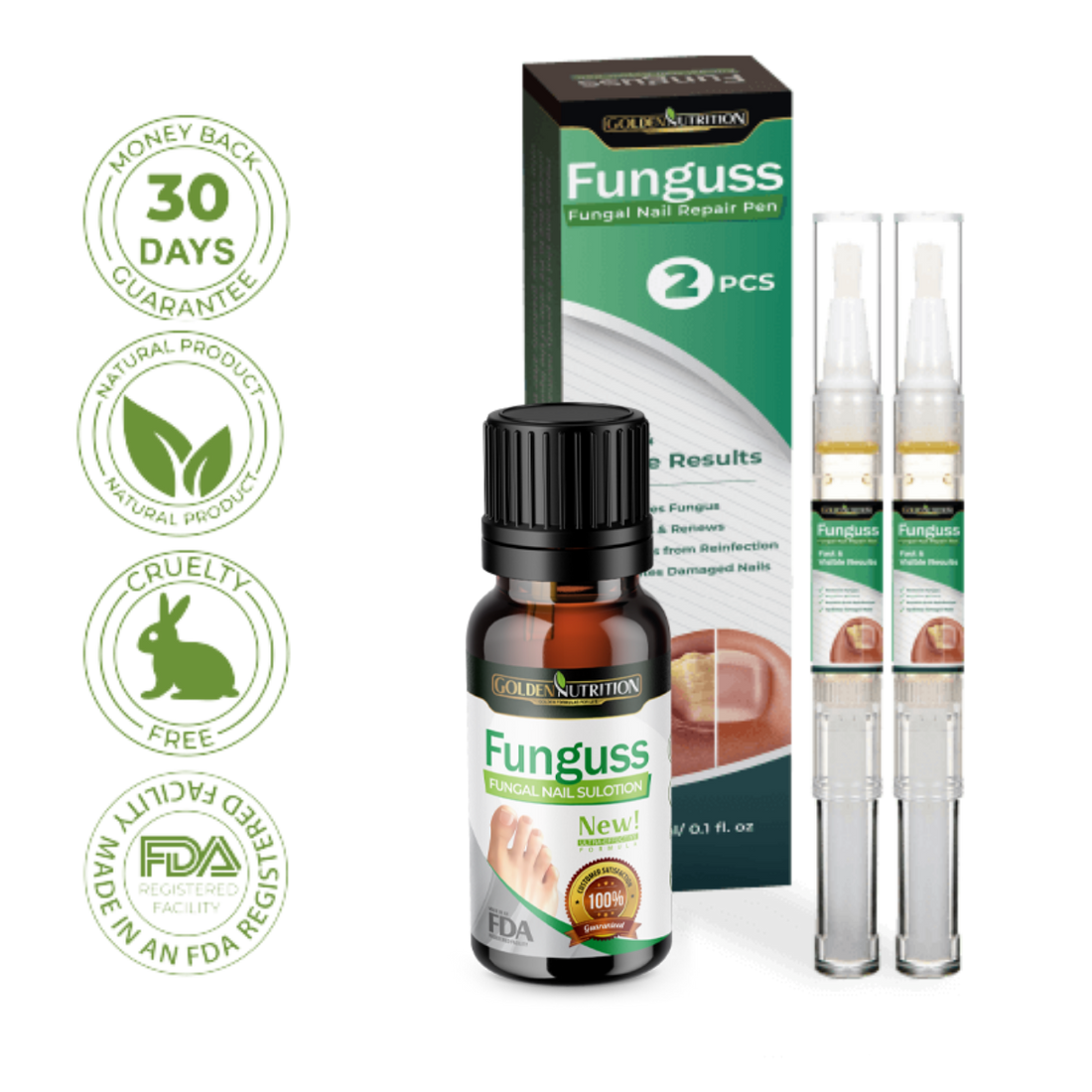 FUNGUSS - Maximum Strength Treatment (25% Undecylenic Acid) – Golden ...